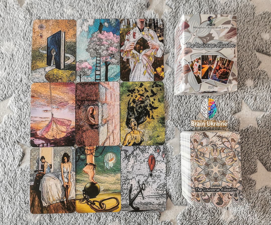 Carte associative metaforiche, Allusione all'Universo, regalo ...