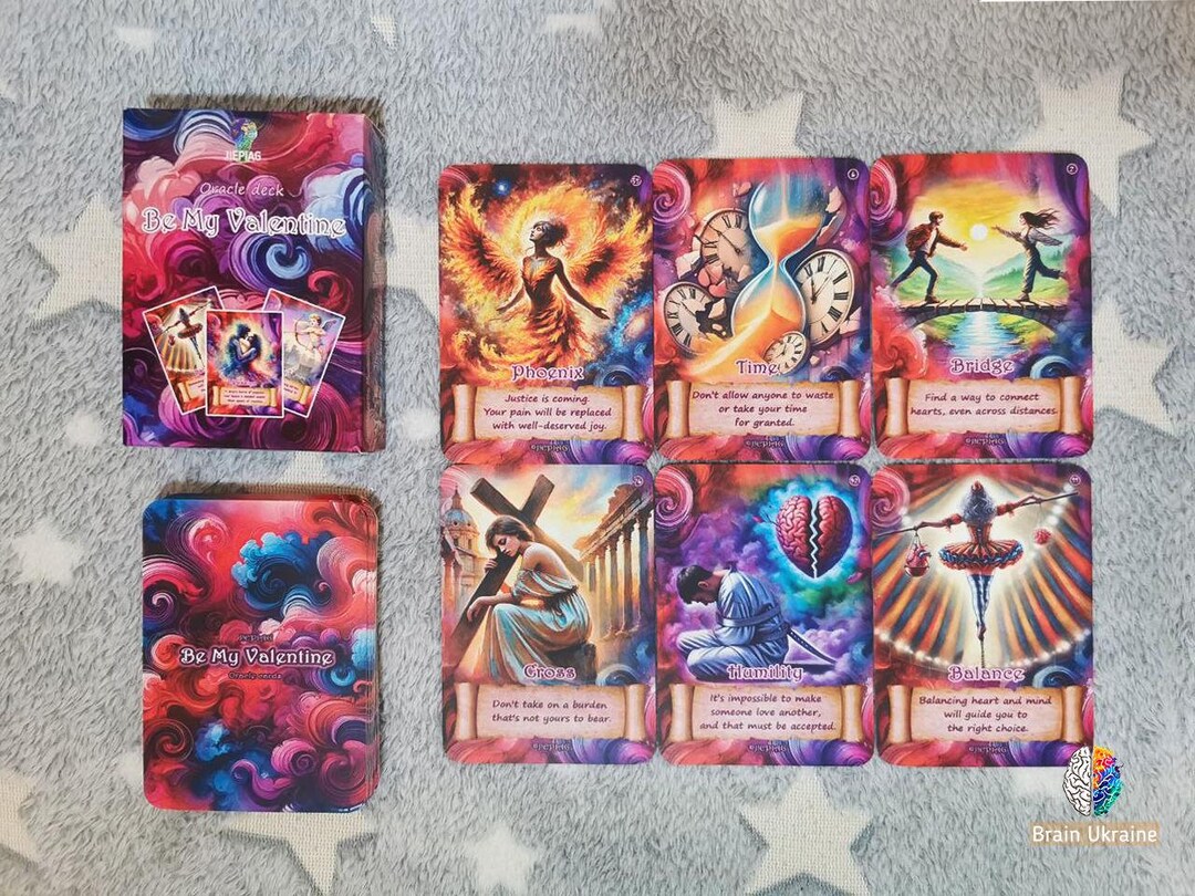 Valentine's Day Oracle Deck, Be My Valentine Cards, Love Oracle ...
