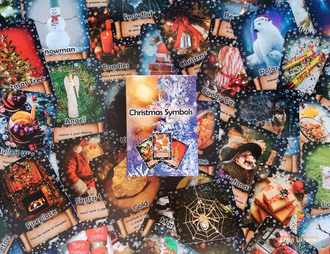 Christmas Symbols, Oracle Cards + PDF Guide, Divination, Spiritual ...