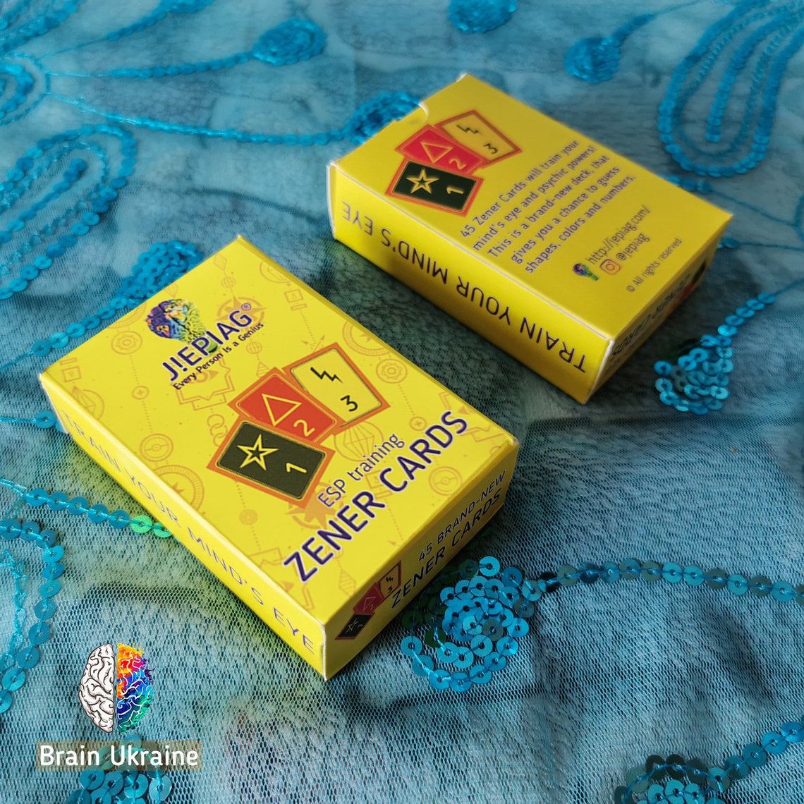 ZENER CARDS Deck Brand-new Design 45 Cards ESP Games - Etsy