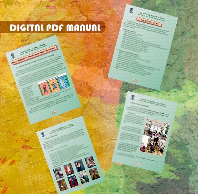 DIGITAL Manual on How to Use Metaphoric Associative Cards. PDF Guide ...