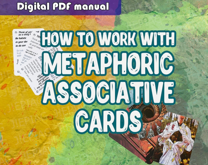 DIGITAL Manual on How to Use Metaphoric Associative Cards. PDF Guide ...