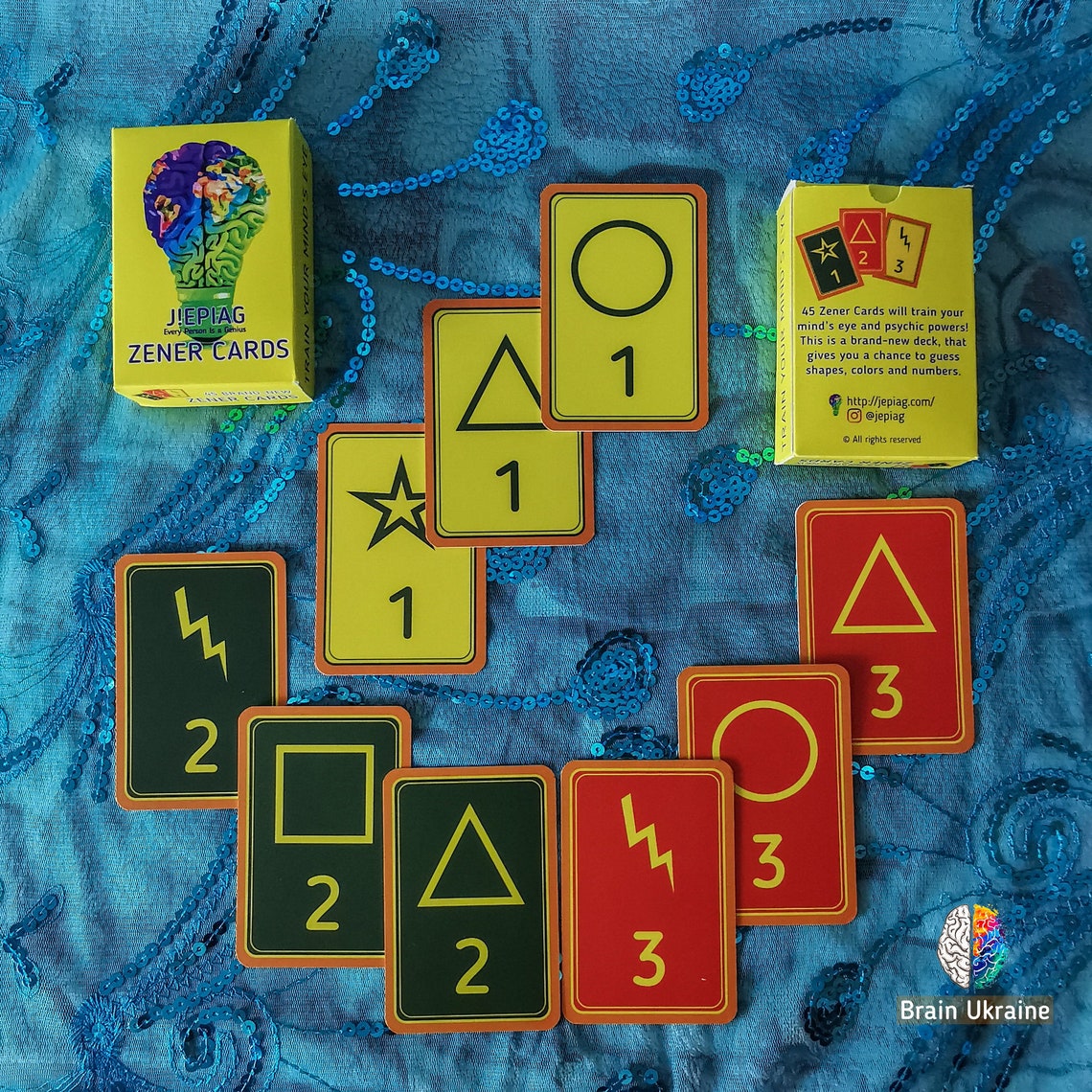 ZENER CARDS Deck Brand-new Design 45 Cards ESP Games - Etsy