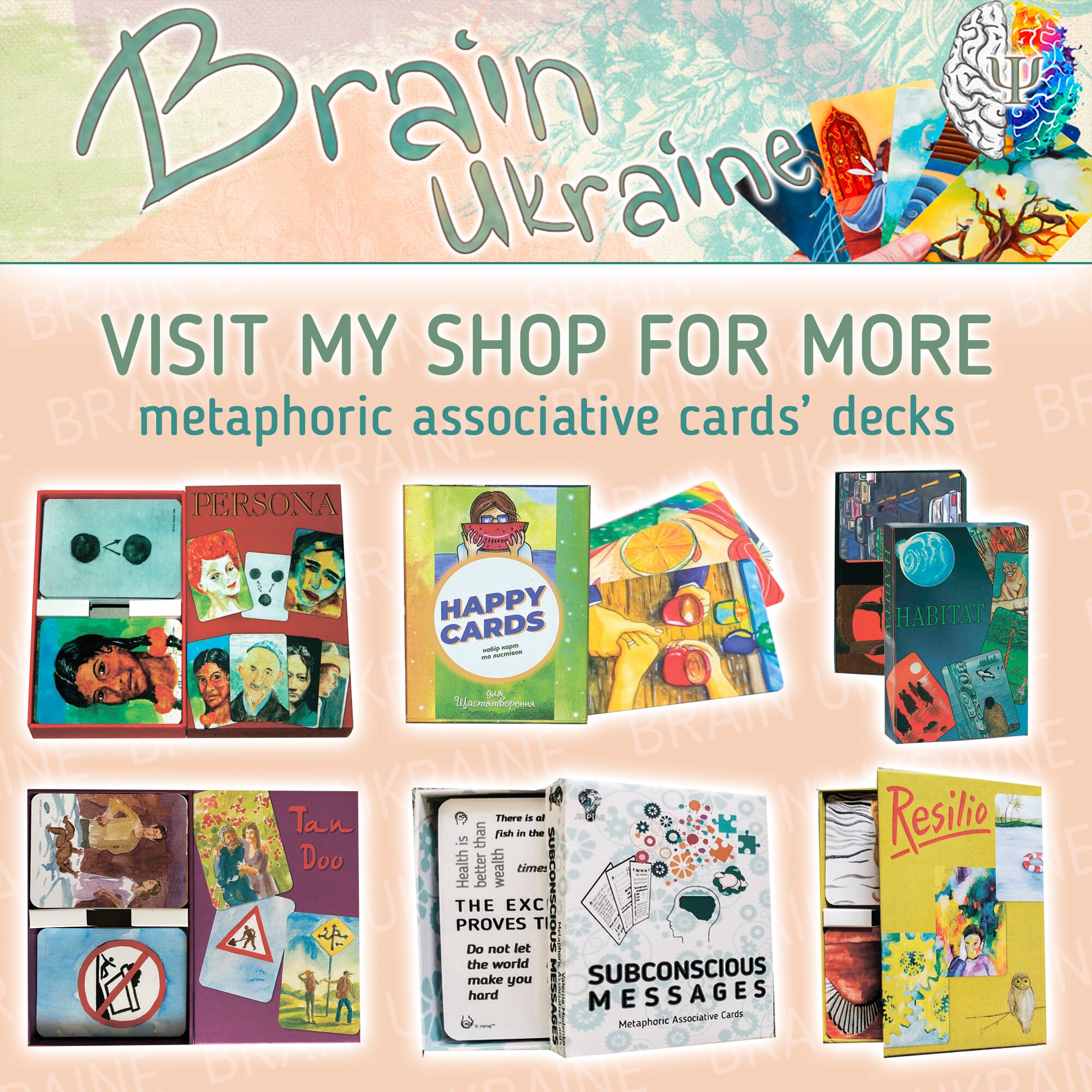 HABITAT Deck Metaphorical Associative Cards Psychology Tool - Etsy