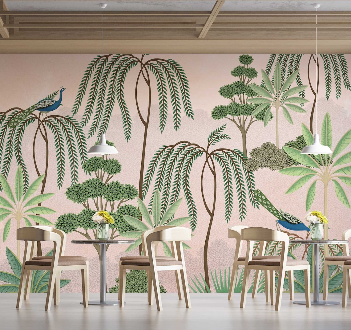 Indian Inspired Wallpaper Ethnic Wall Mural Landscape Wall - Etsy