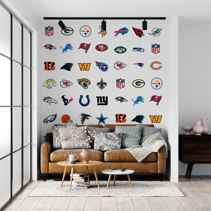 Football Wall Decal - Etsy