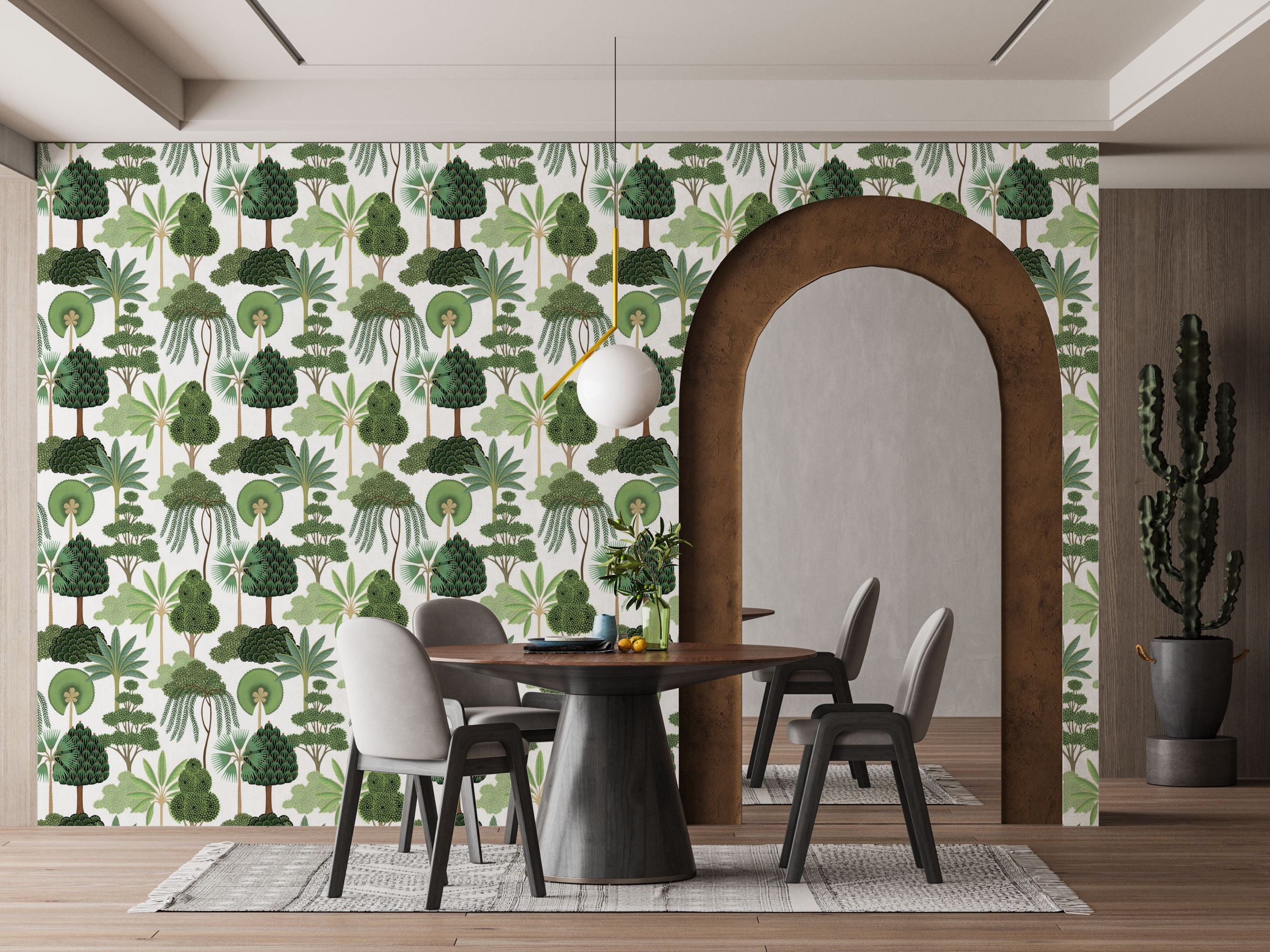 Indian Inspired Wallpaper Ethnic Wall Mural Landscape Wall | Etsy