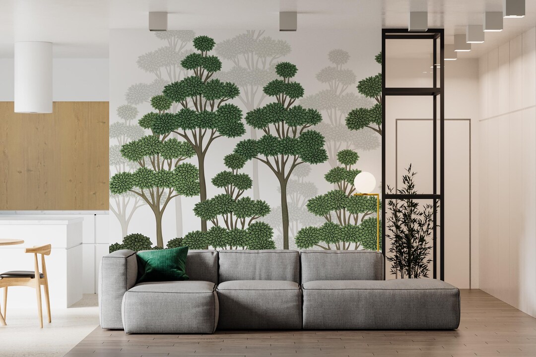 Kunti - Indian Wallpaper - Tree Wallpaper - Tropical Decor - Garden ...