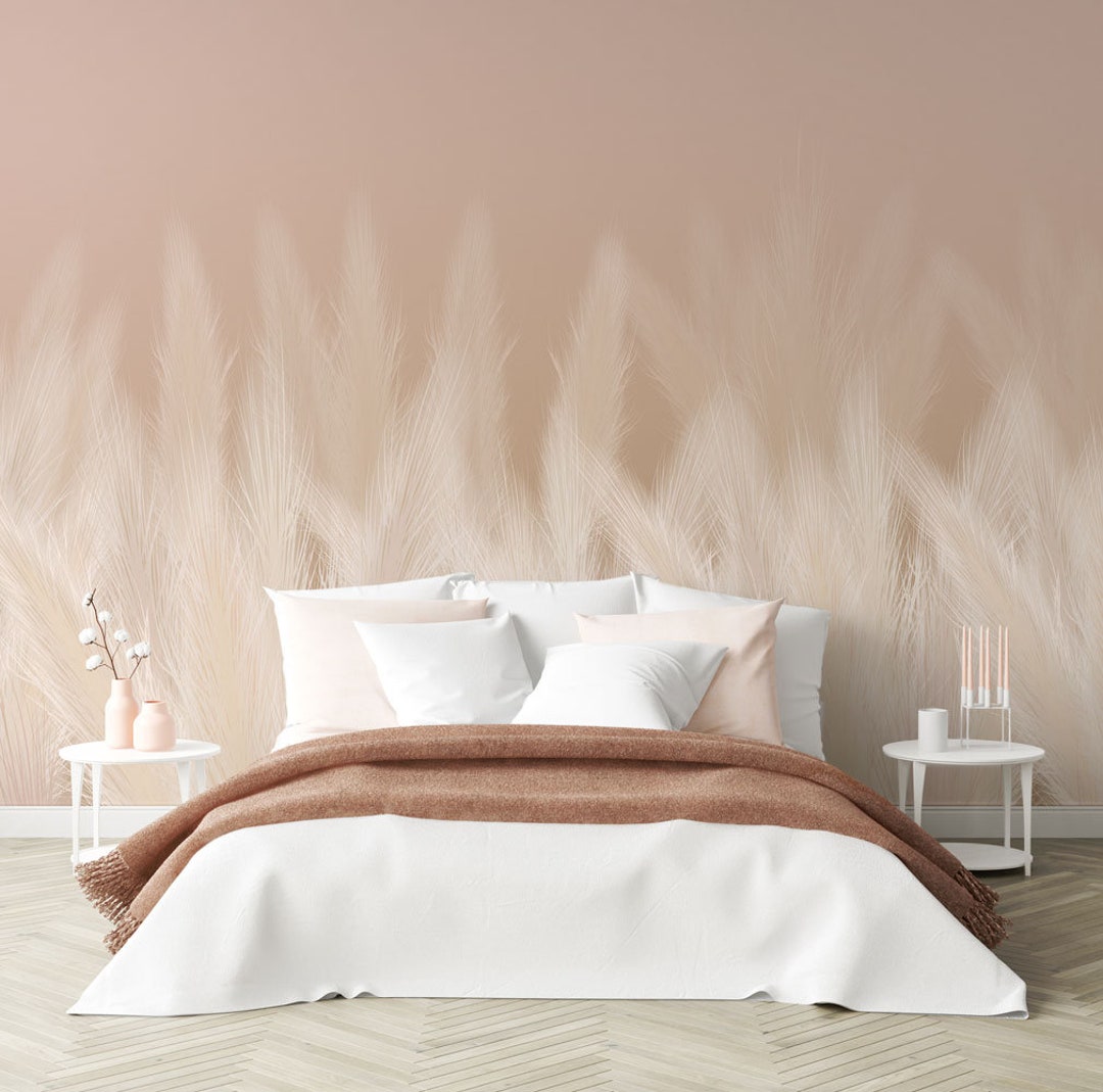 Wheat Grass Field - Pampa Wallpaper - Pampa Grass Wallpaper - Blush ...
