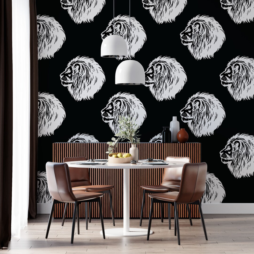 Lions Profile Wallpaper - Peel and Stick Wallpaper - Lions' Profile ...