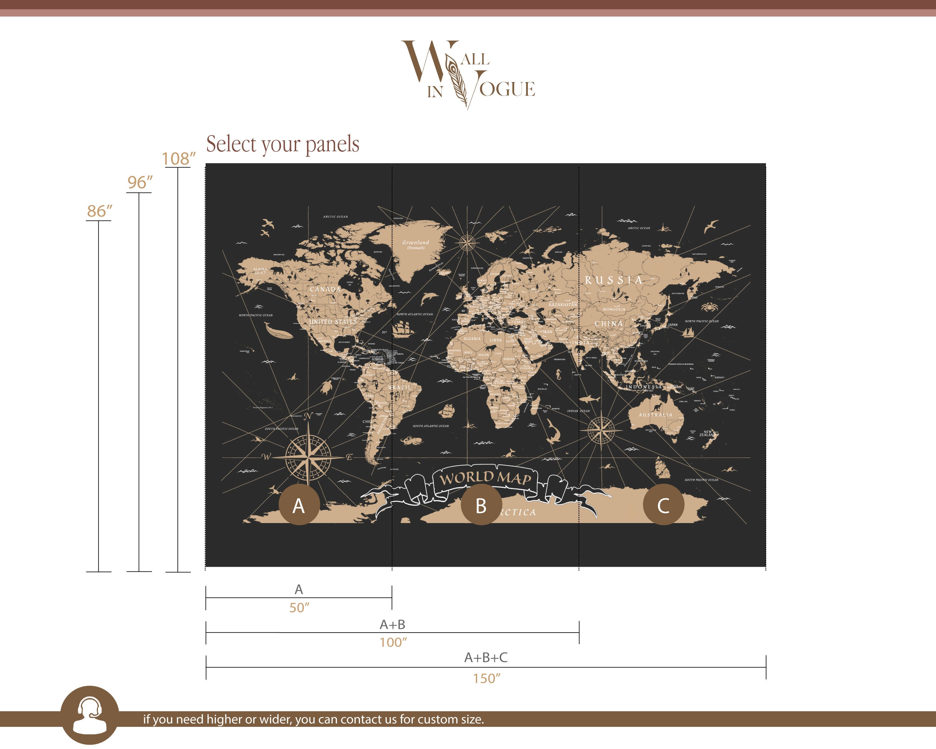 Atlas Map Wallpaper, Library Decor, Travel Map, Vintage World Map ...