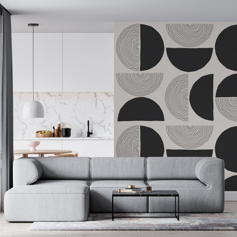 Half Circle Wall Decal - Etsy