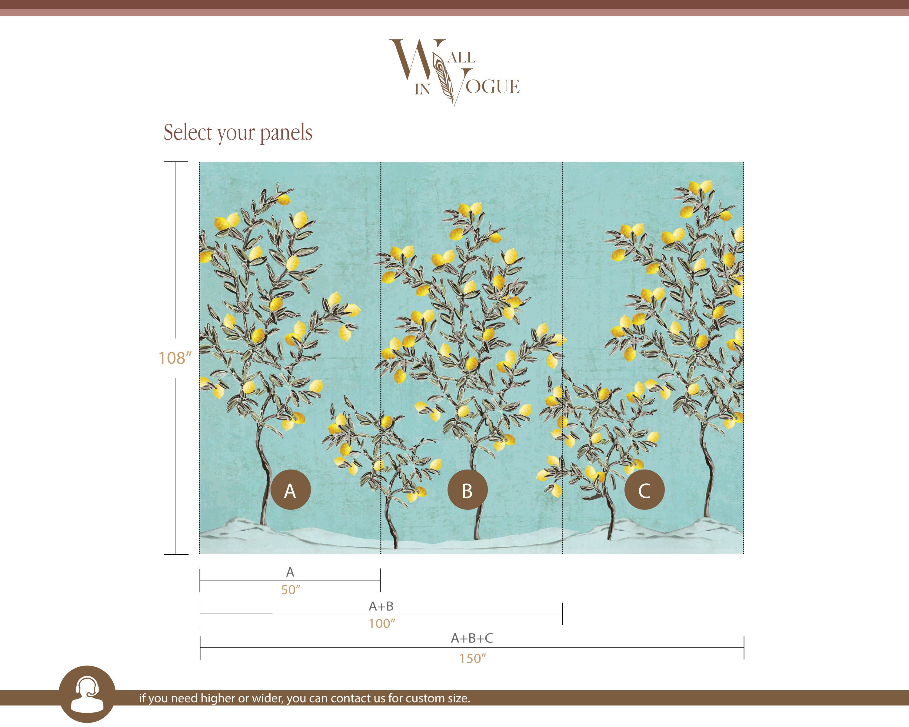 Lemon Trees Garden Wallpaper - Mediterranean Lemon Tree Wall Mural ...
