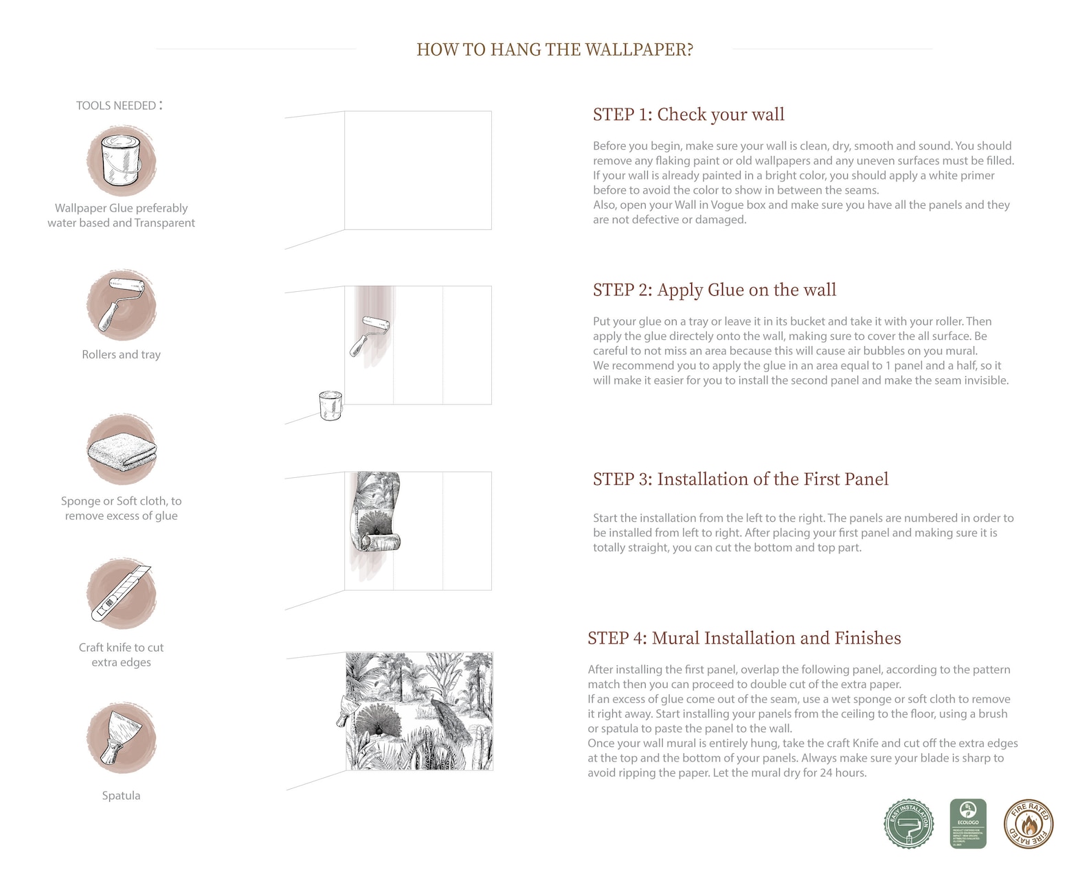 Indian Inspired Wallpaper Ethnic Wall Mural Landscape Wall Decor Pahadi ...