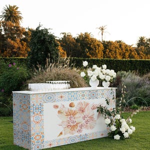 Custom Bar Wrap | Removable Cover Panel for Buffet | Event Decor ...
