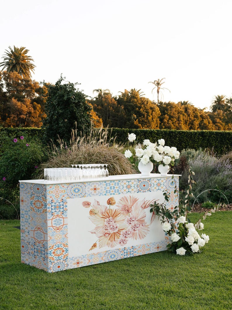 Custom Bar Wrap | Removable Cover Panel for Buffet | Event Decor ...