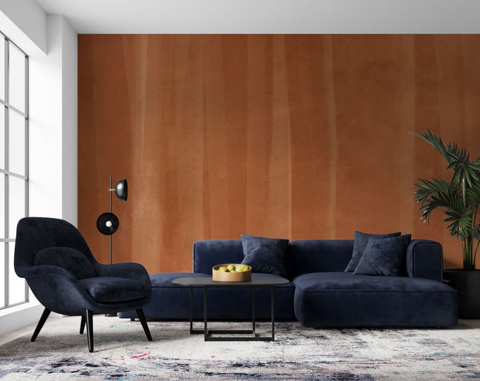 Terracotta Wallpaper-abstract Wallpaper Art Wallpaper Lign - Etsy