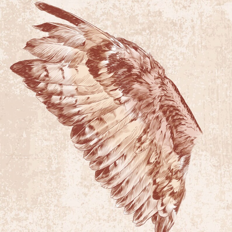 Bohemian Wings Bohemian Wallpaper-angel Wings Wallpaper | Etsy