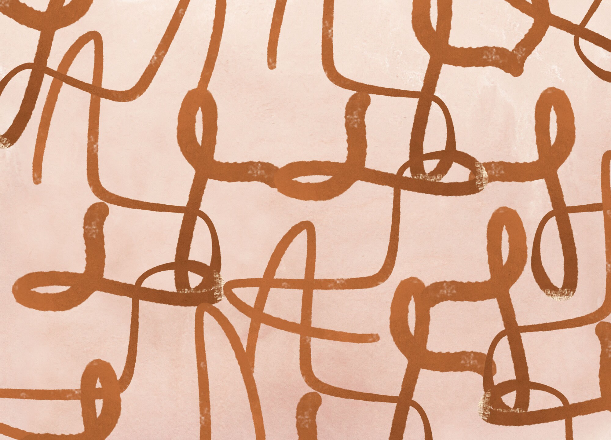 Blush Wallpaper - Graphic Wallpaper - Shape Wall Mural - Abstract ...
