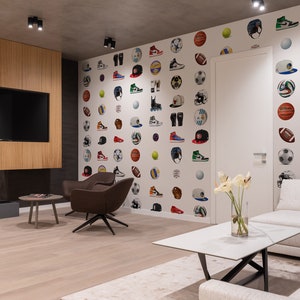 Sneaker Head Wallpaper, NBA Decor Wallpaper, Hype Room, Basketball ...