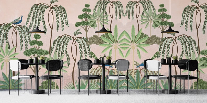 Indian Inspired Wallpaper Ethnic Wall Mural Landscape Wall - Etsy