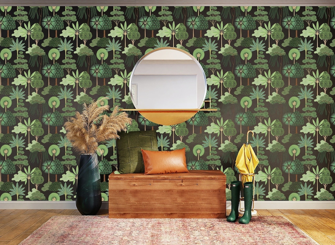 Indian Inspired Wallpaper - Ethnic Wall Mural - Landscape Wall Decor ...