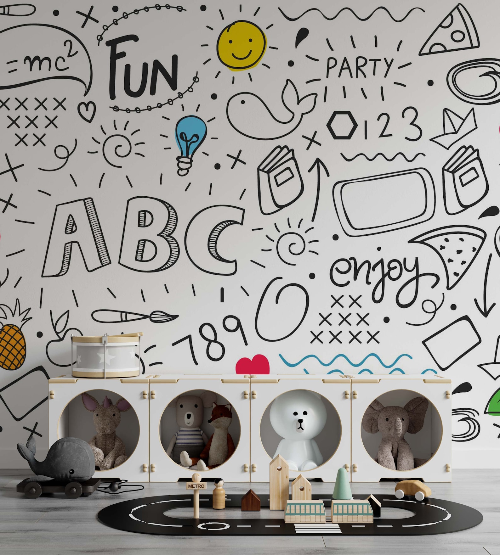 Fun Wallpaper for Kids - ABC Wallpaper Kids - Alphabet Wallpaper Kids ...