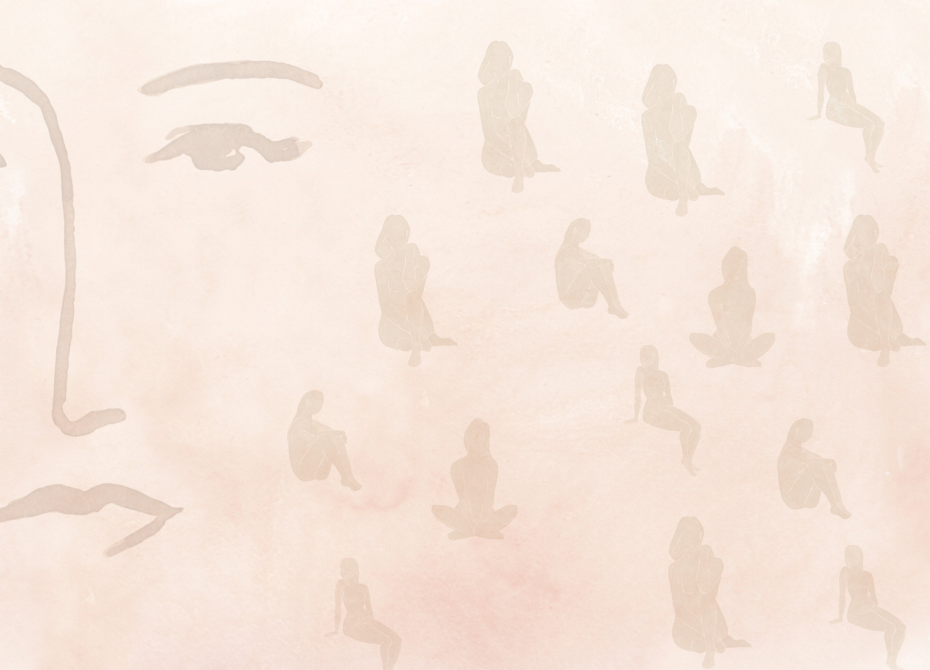 Designing Woman Wallpaper - Abstract Faces Wallpaper - Abstract Art ...