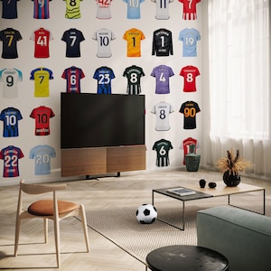 Soccer Decor Wallpaper, Hype Room, Soccer Wallpaper, Sporty Wallpaper ...