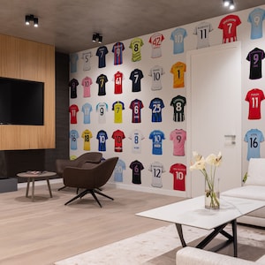 Soccer Decor Wallpaper, Hype Room, Soccer Wallpaper, Sporty Wallpaper ...