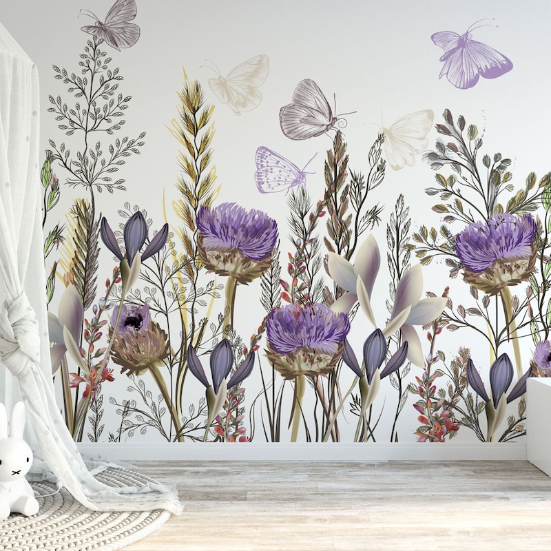 Violet Flower Decal - Etsy