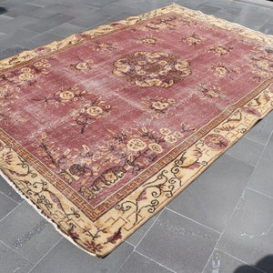 Large Area Rug, Turkish Rug, Handmade Rug, Vintage Rug, Overdyed Rug ...