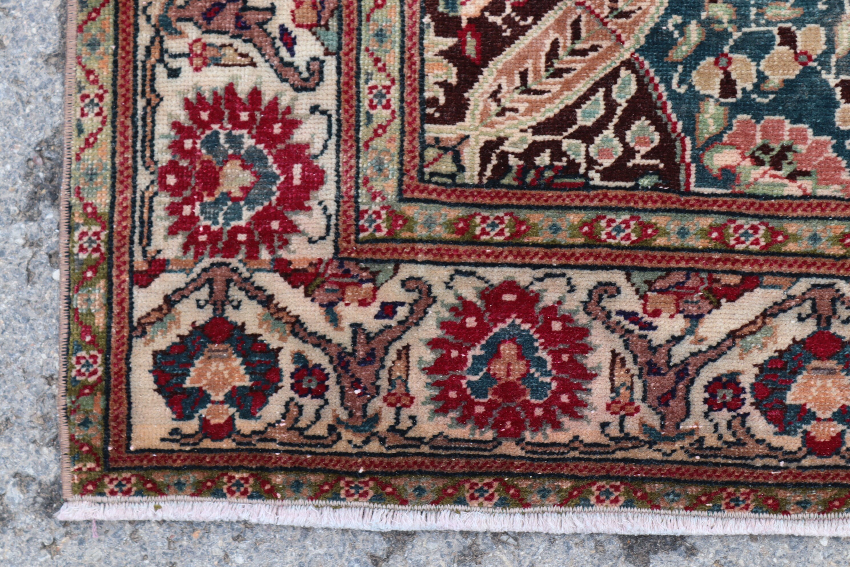 Turkish area rug Vintage red rug Handmade small rug | Etsy