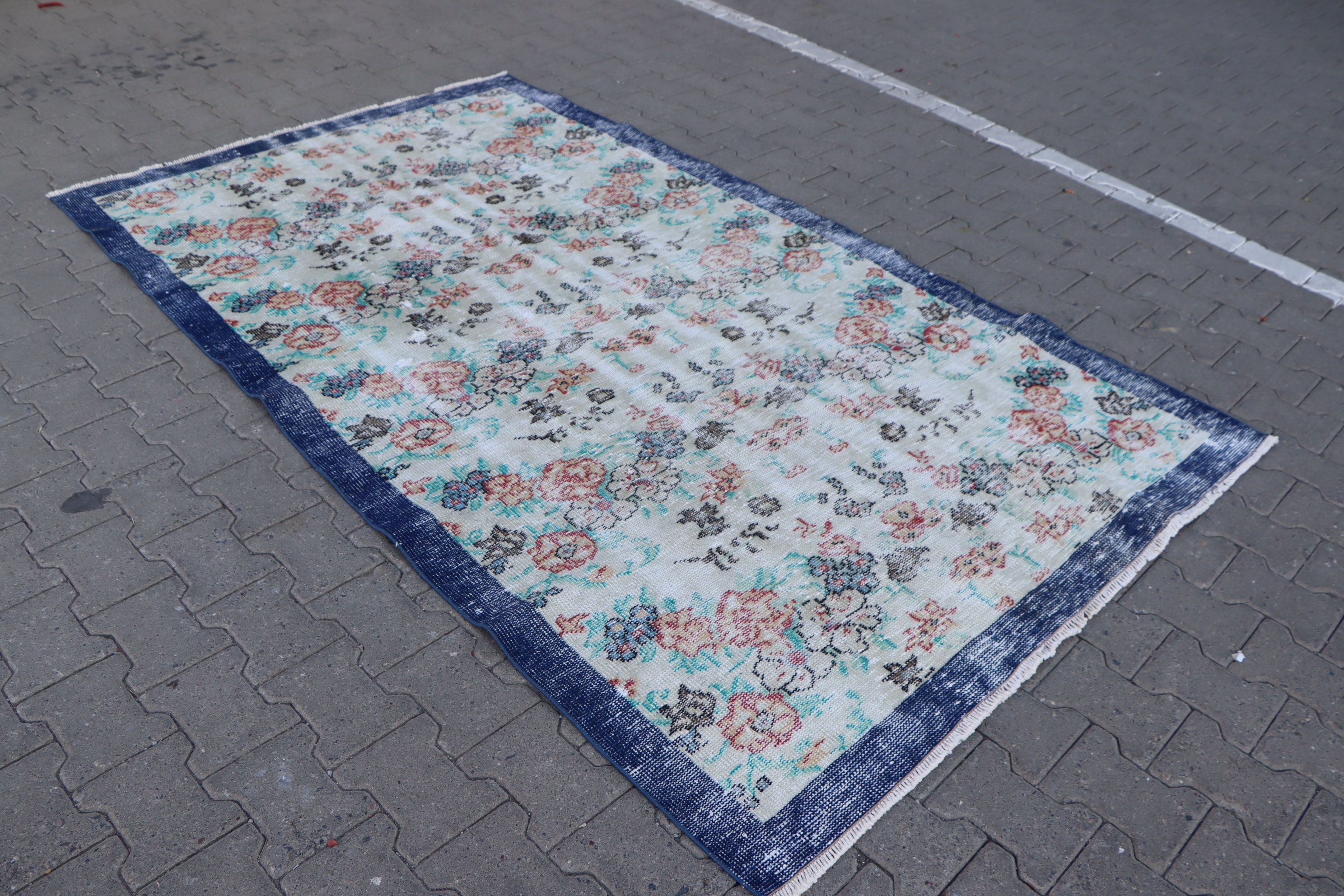 Floral Rug Large Rug Vintage Rug Boho Rug Decorative Rug | Etsy