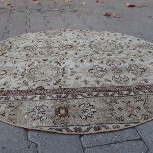 Small Circle Rug Handmade Rug Oushak Rug Turkish Rug Boho - Etsy