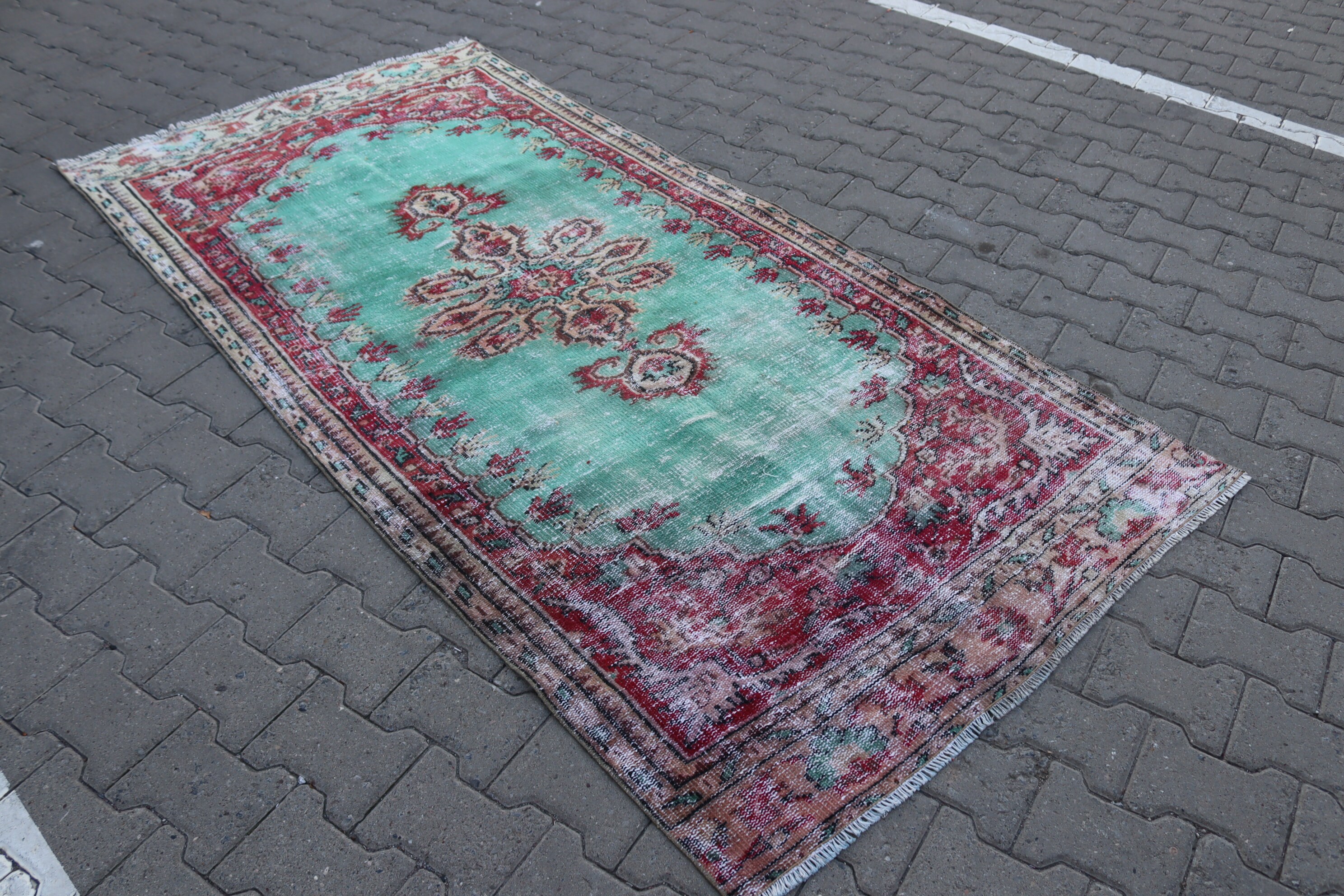 Red Turkish Rug Oushak Rug Vintage Rug Boho Decor Rug Area | Etsy