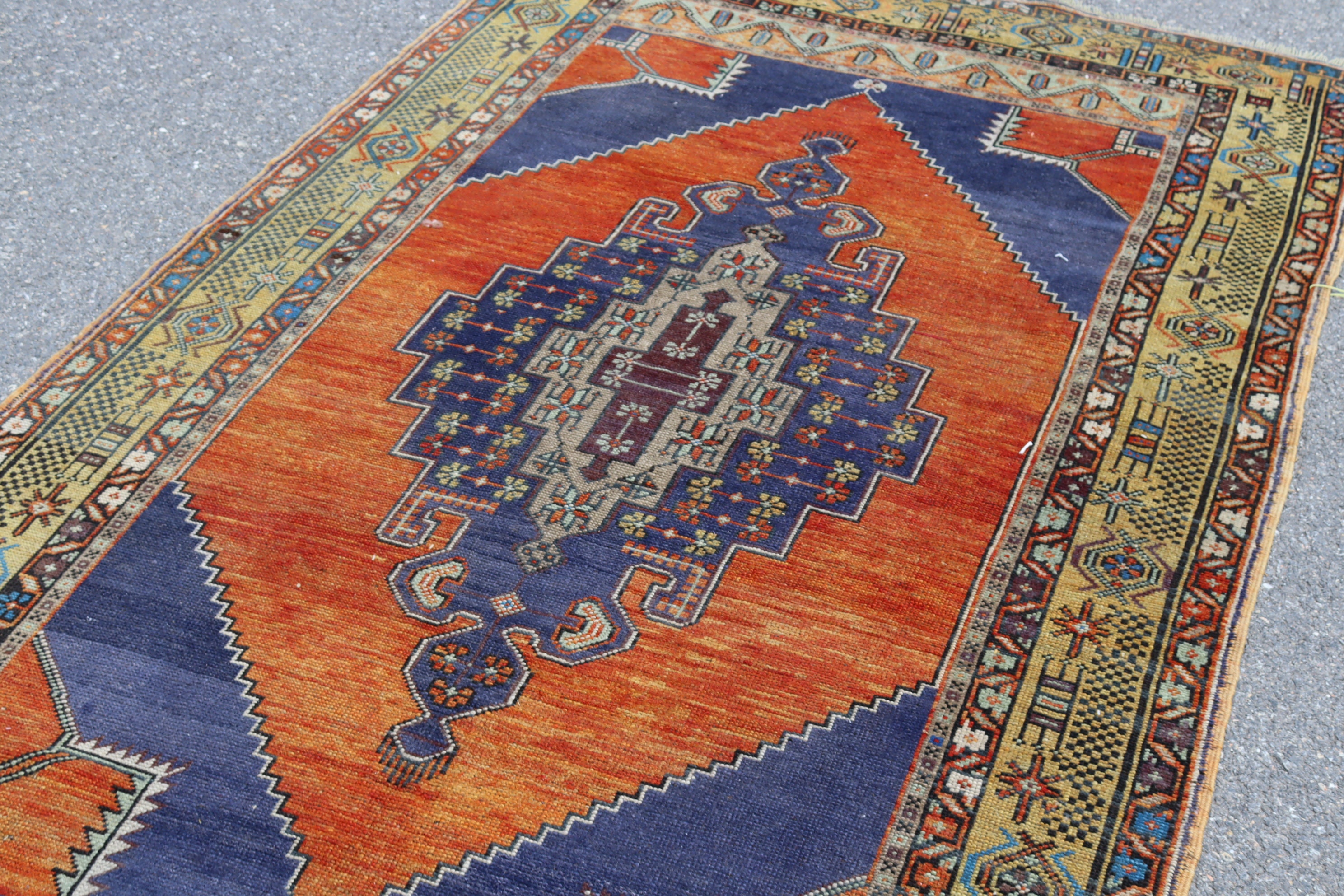 Orange Rug Area Rug Livingroom Rug Tribal Rug Boho Rug - Etsy