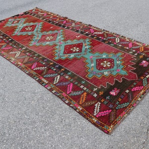 Red Runner Rug, Hallway Rug , Ethnic Rug , Boho Rug , Vintage Rug ...