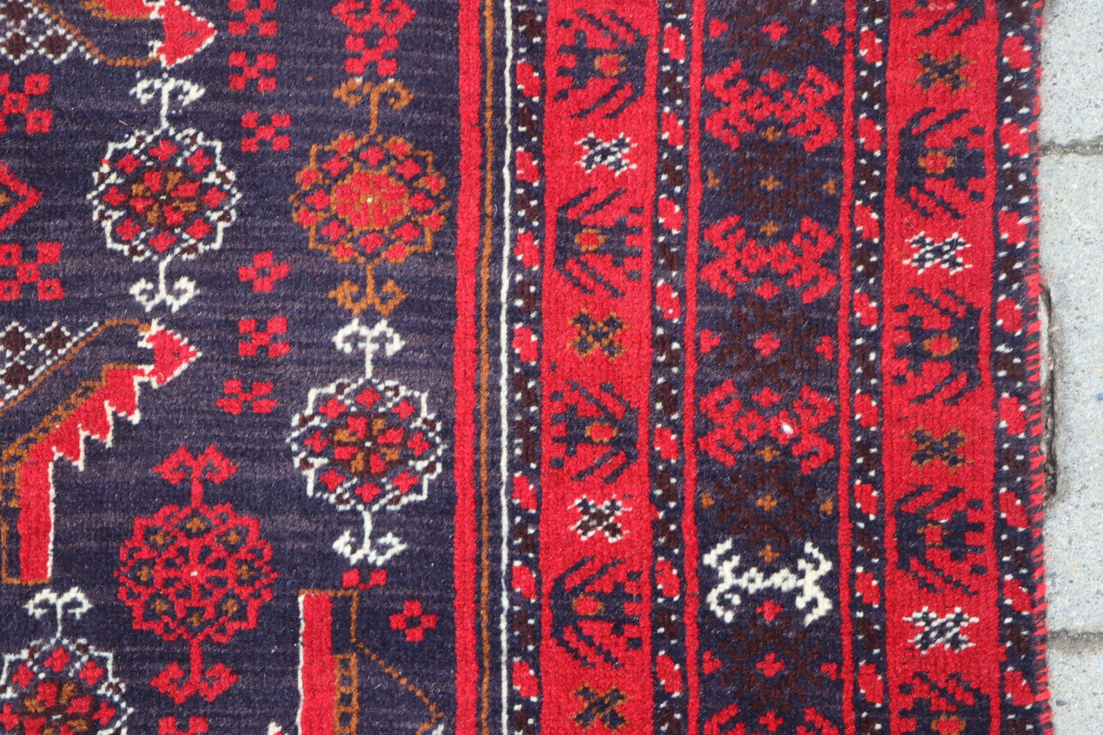 Red runner rug hallway rug ethnic rug boho rug vintage | Etsy