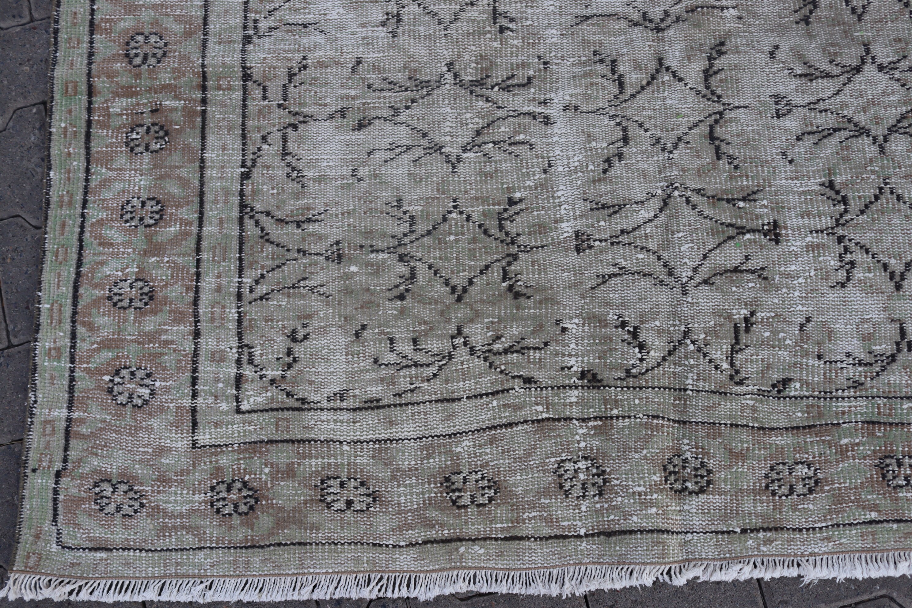 Pale Turkish Rug Large Area Rug Vintage Rug Coastal Rug | Etsy