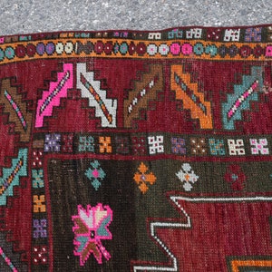 Red Runner Rug, Hallway Rug , Ethnic Rug , Boho Rug , Vintage Rug ...
