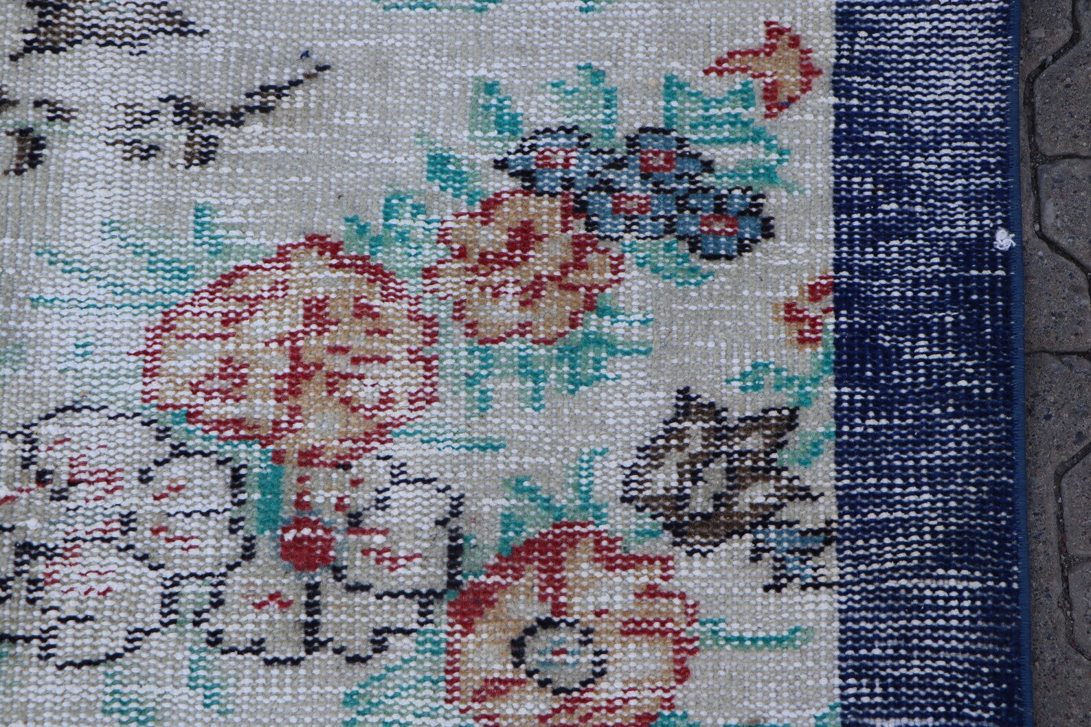 Floral Rug Large Rug Vintage Rug Boho Rug Decorative Rug | Etsy