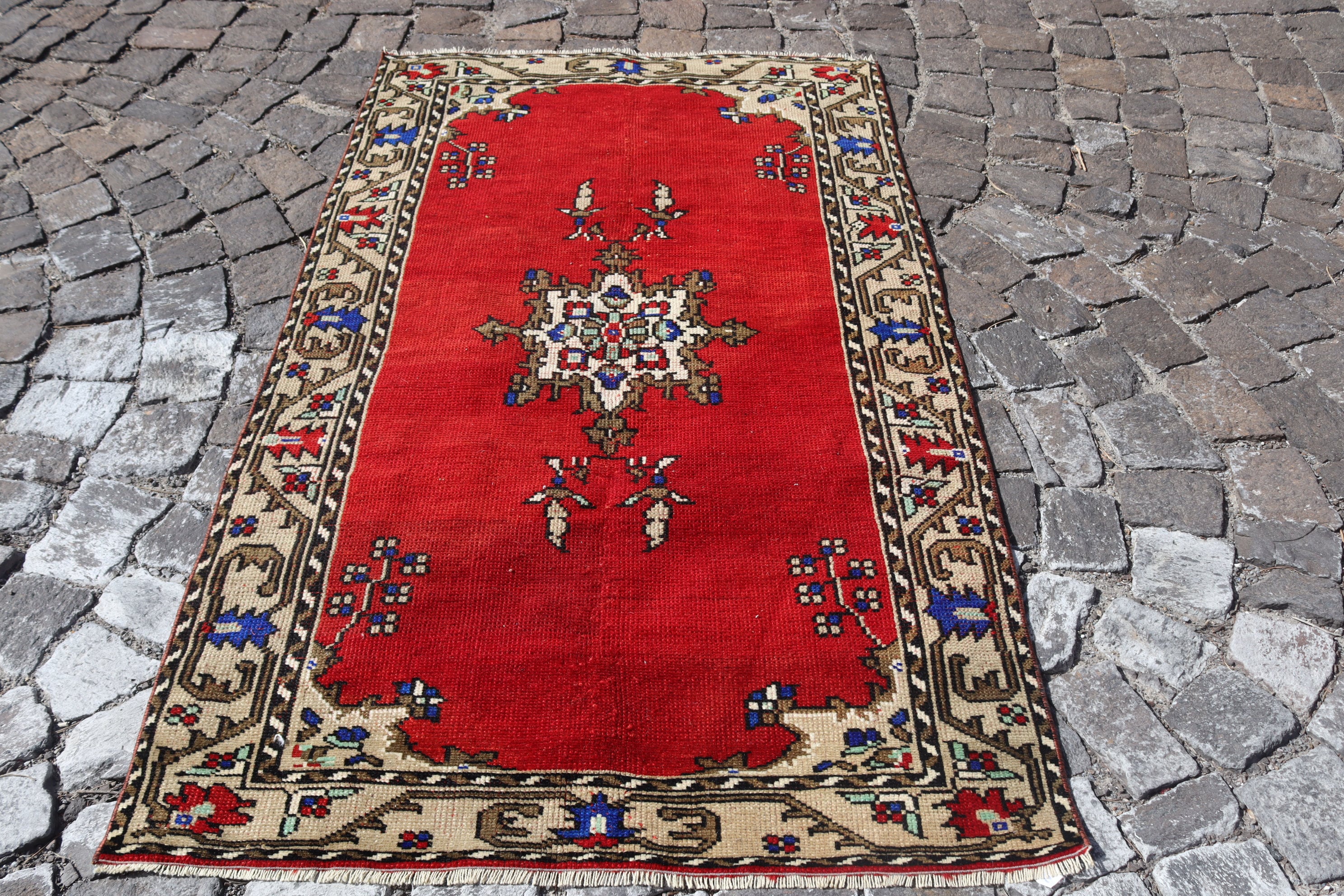 Red Rug, Area Rug, Bohemian Rug, Vintage Rug, Oriental Rug, Livingroom ...