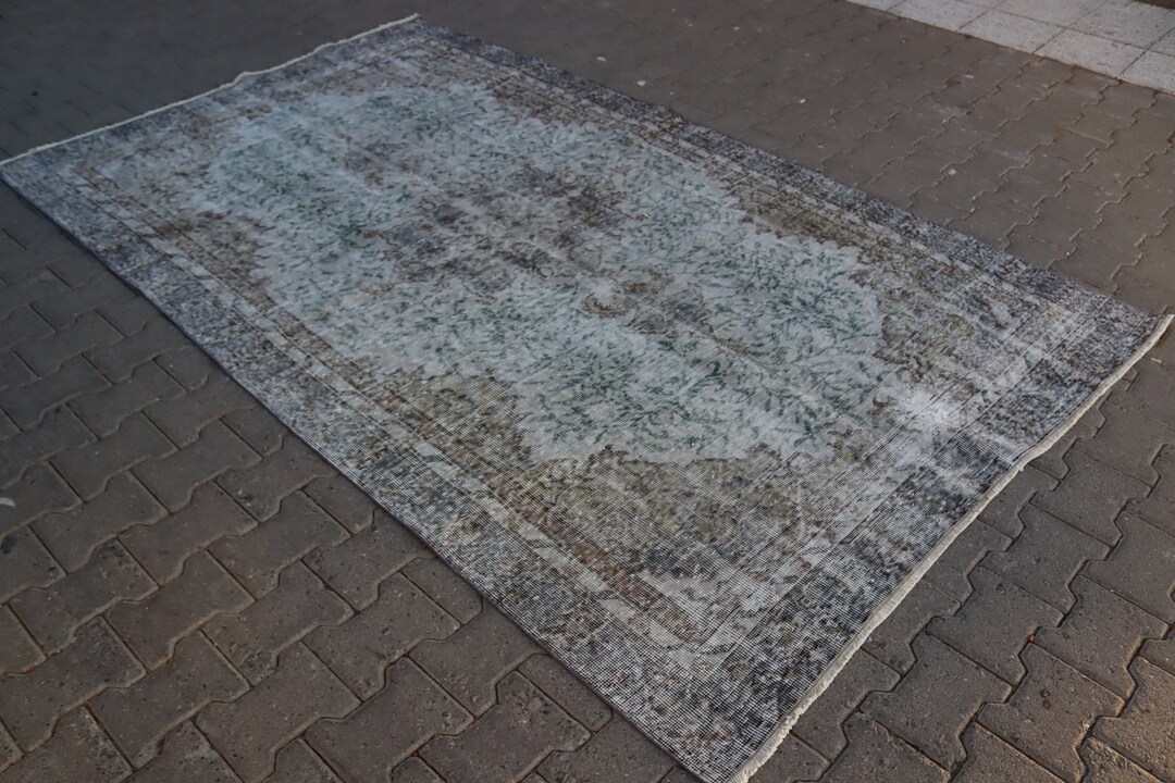Oversize Area Rug, Turkish Faded Rug, Vintage Rug, Bohemian Rug, Brown ...