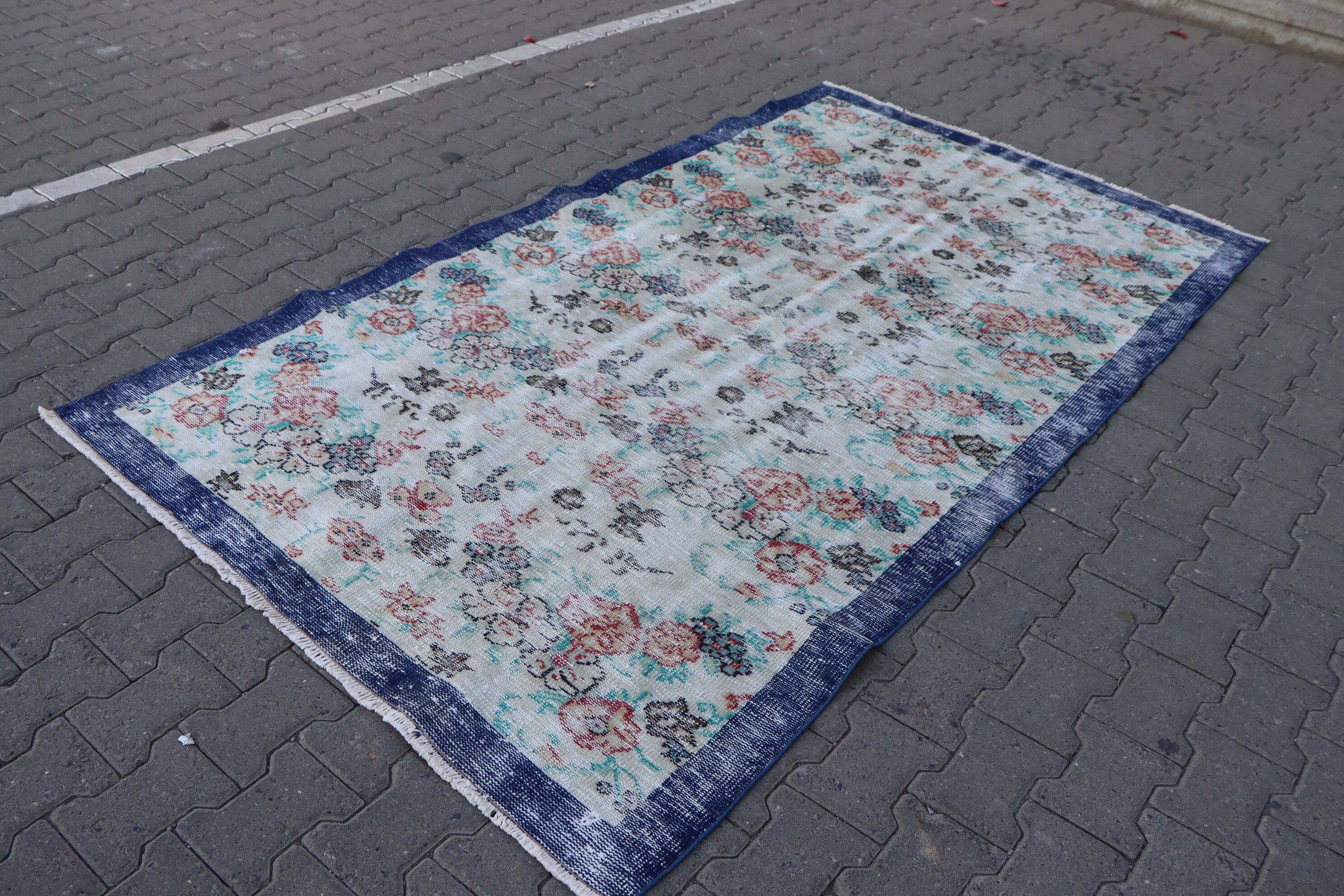 Floral Rug Large Rug Vintage Rug Boho Rug Decorative Rug | Etsy