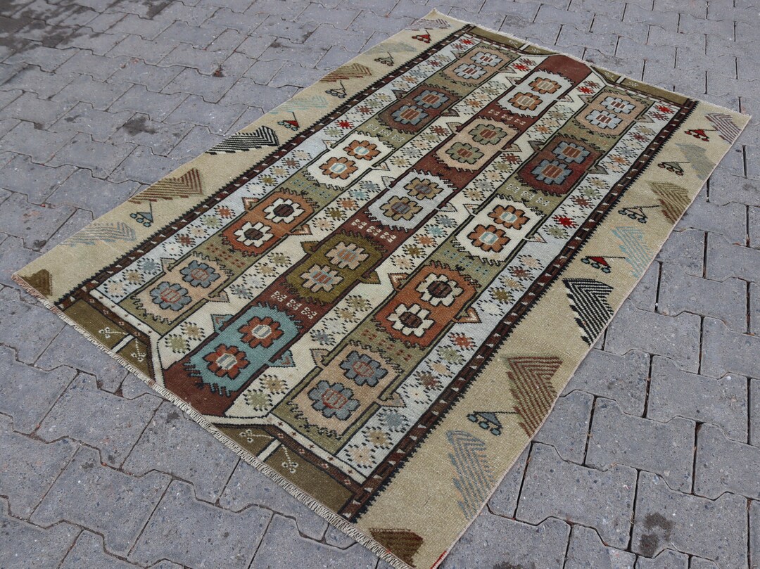 Turkish Rug Handmade Rug Brown Rug Area Rug Nomadic - Etsy