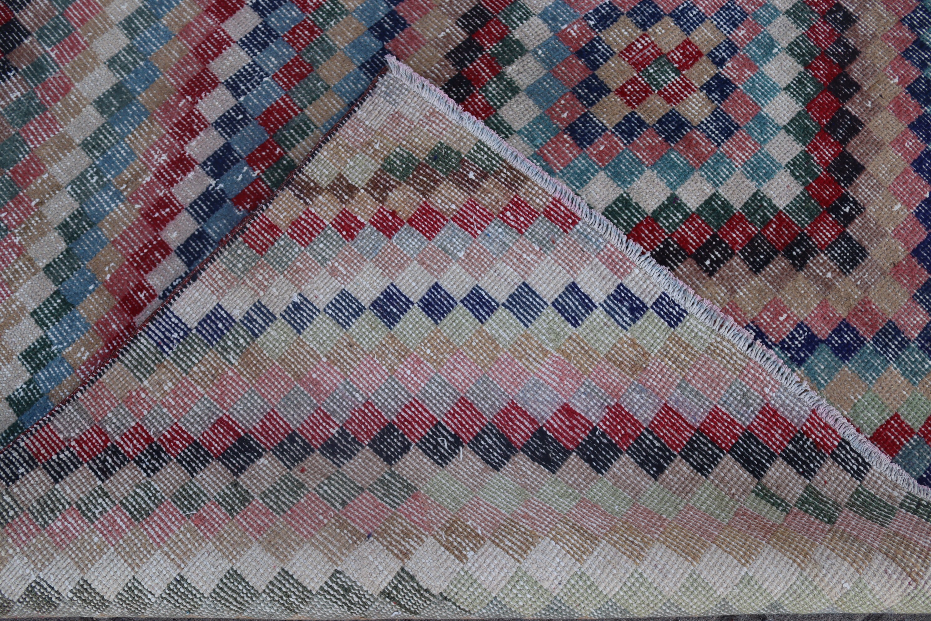 Geometric area rug wool rug aztec rug vintage rug antique | Etsy