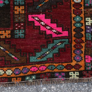 Red Runner Rug, Hallway Rug , Ethnic Rug , Boho Rug , Vintage Rug ...