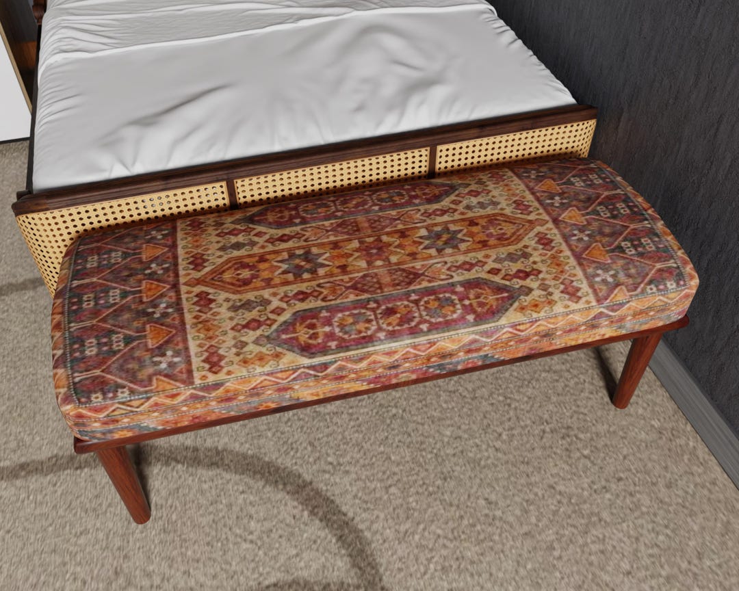 Interior Design Bench, Cozy Home Bench, Colorful Bench, Statement Bench ...