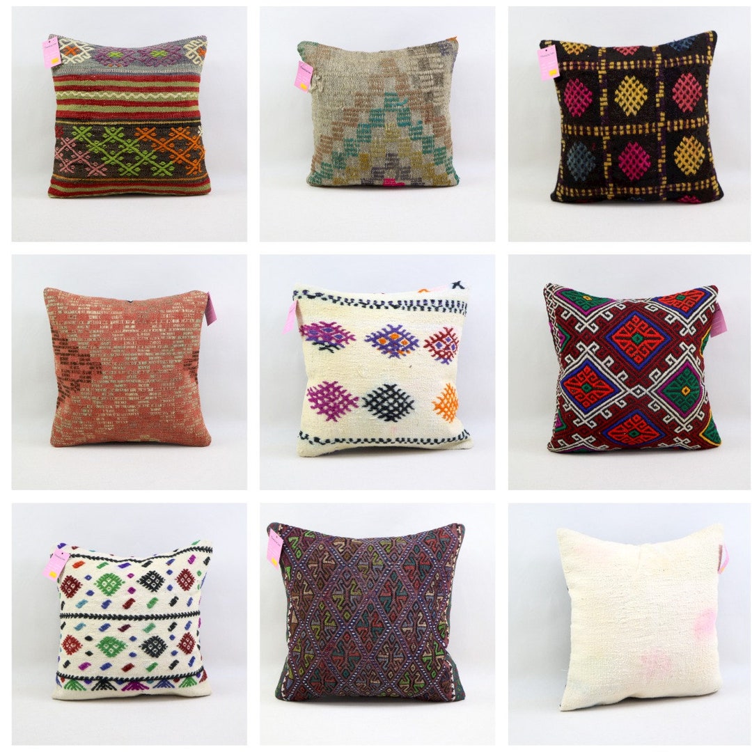Decorative Kilim Pillow Covers Anatolian Sofa Pillows Handmade - Etsy